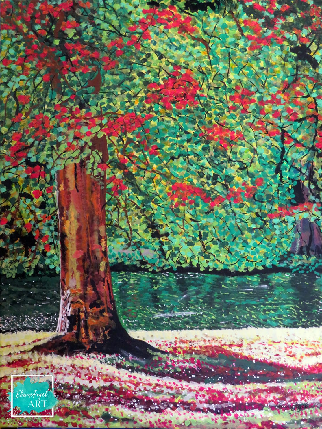 Tree by the River | ElaineFogel Art